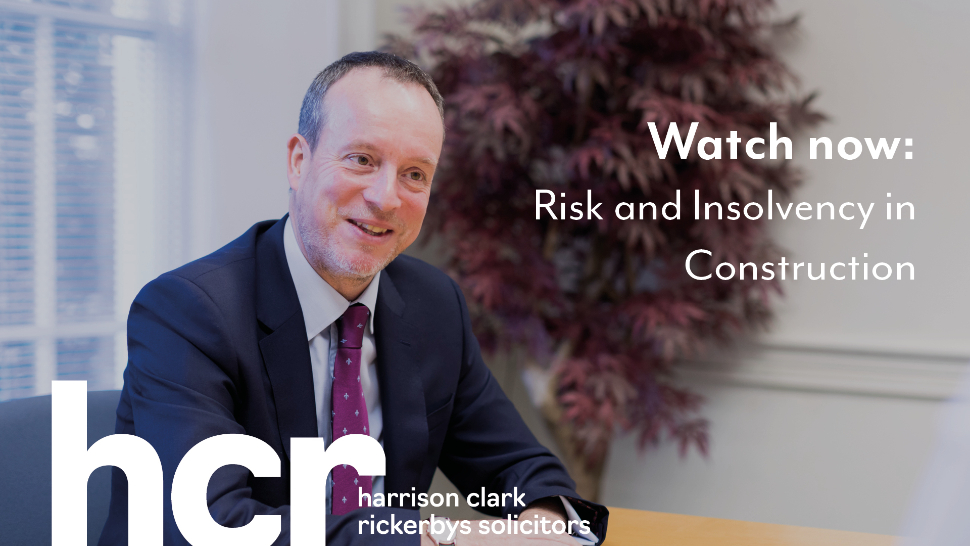 Risk and insolvency in construction - HCR Law