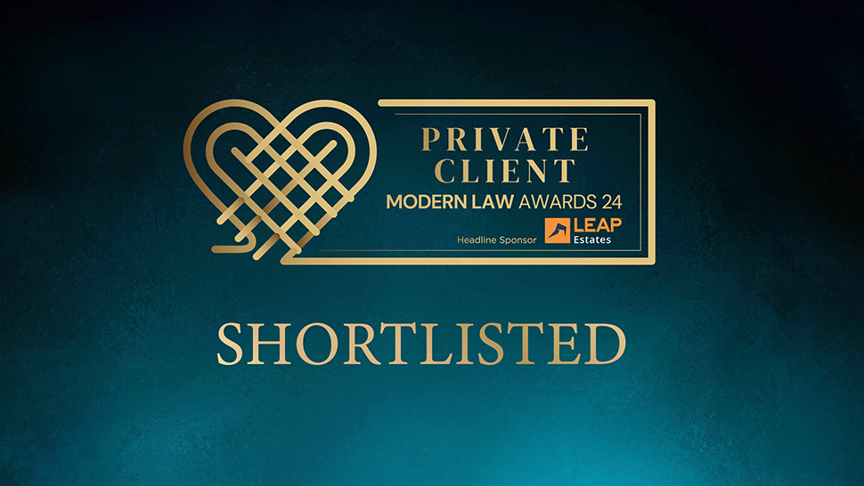 Private Client team shortlisted for trio of awards at Modern Law ...